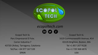 Ecopol tech portfolio construction polymers | PPT