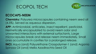 Ecopol tech portfolio of personal care and cosmetic polymers and ...