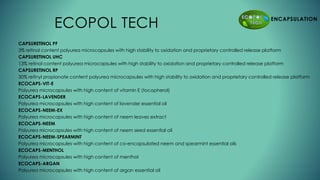 Ecopol tech portfolio of personal care and cosmetic polymers and ...