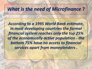 MICROFINANCE CHANNELS IN INDIA | PPTX