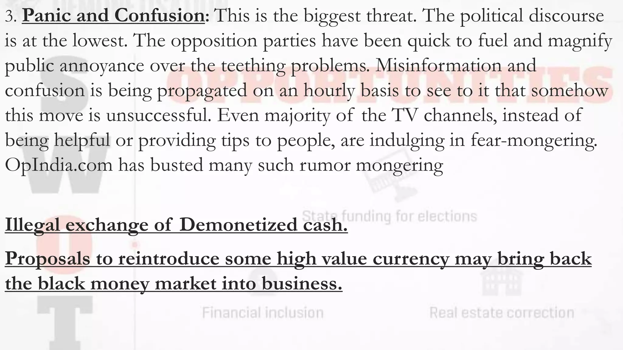 Demonetization and GST: Swot Analysis | PPTX