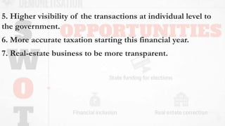 Demonetization and GST: Swot Analysis | PPTX