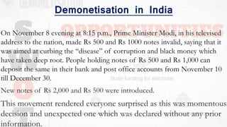 Demonetization and GST: Swot Analysis | PPTX