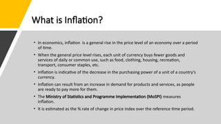 INFLATION and its types , monetary and fiscal policy | PPTX