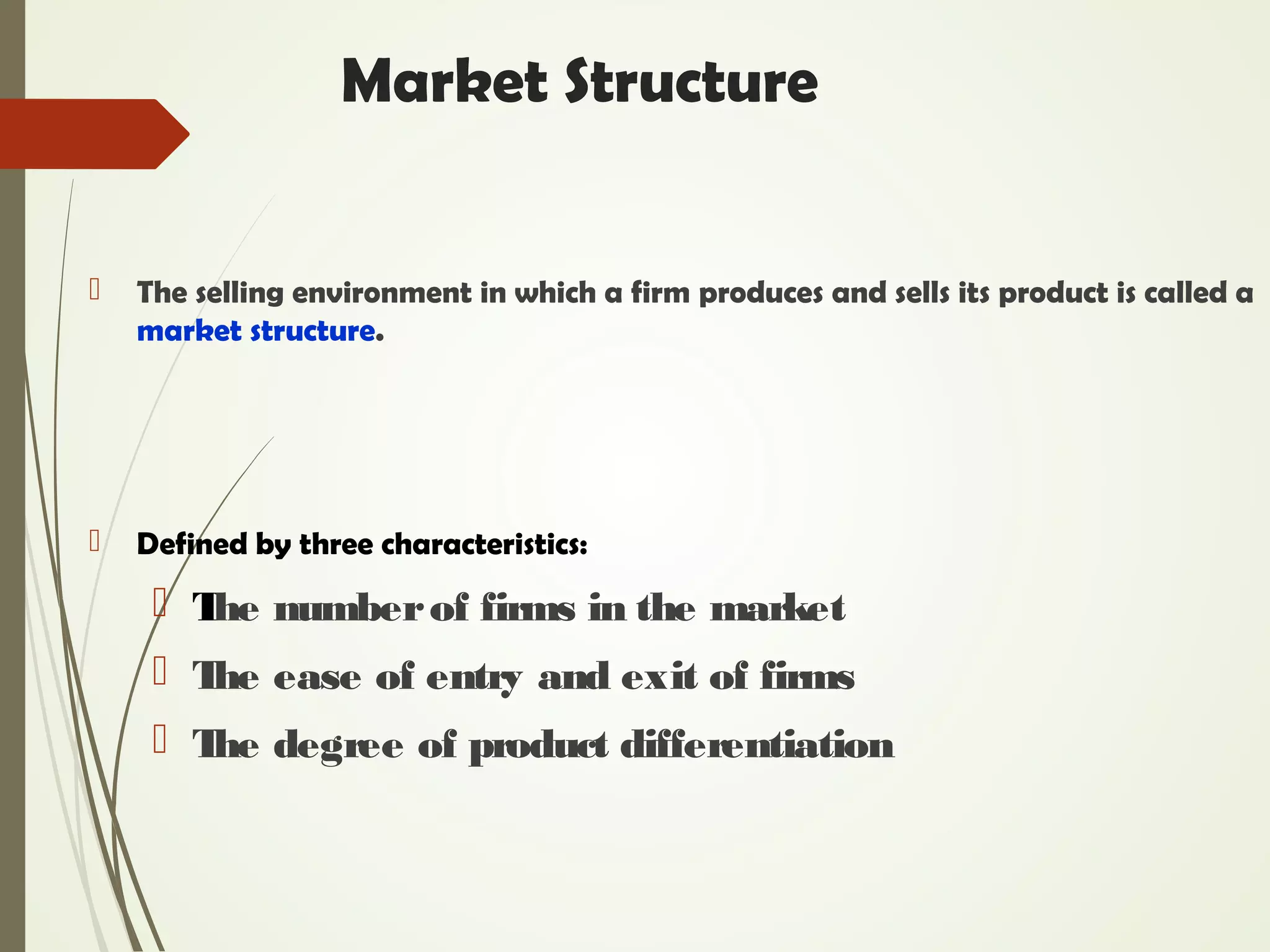 market structure in economics | PPT