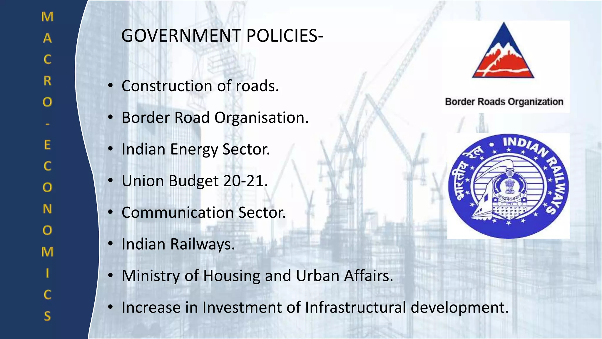Macro-economic factors affecting Construction Industry | PPTX