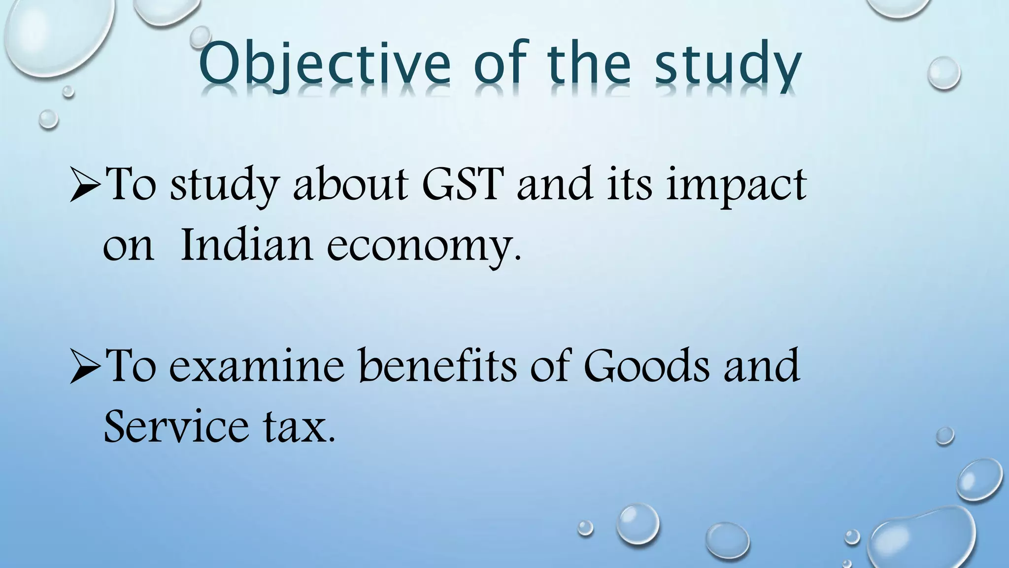 GST Presentation | PPT