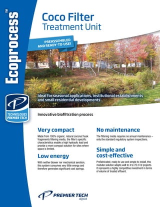 Ecoprocess coco-filter treatment-unit-flyer | PDF