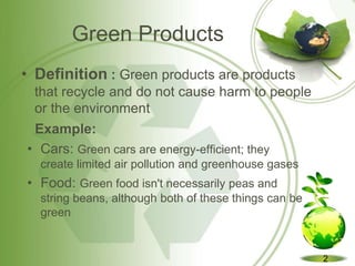 Ecofriendly products | PPTX