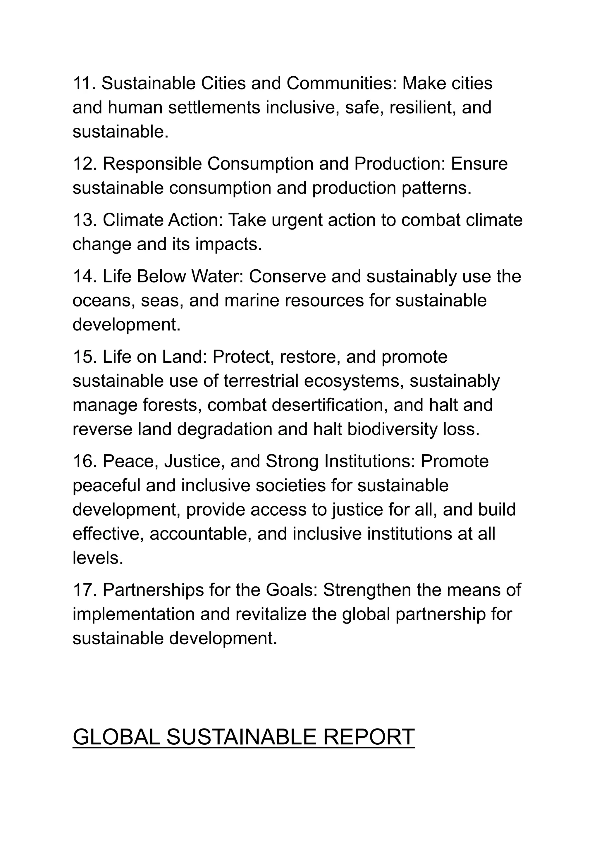 Sustainable development goals/SD goals economics | PDF