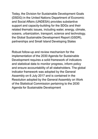 Sustainable development goals/SD goals economics | PDF