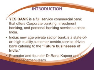 YES BANK ANALYSIS | PPTX
