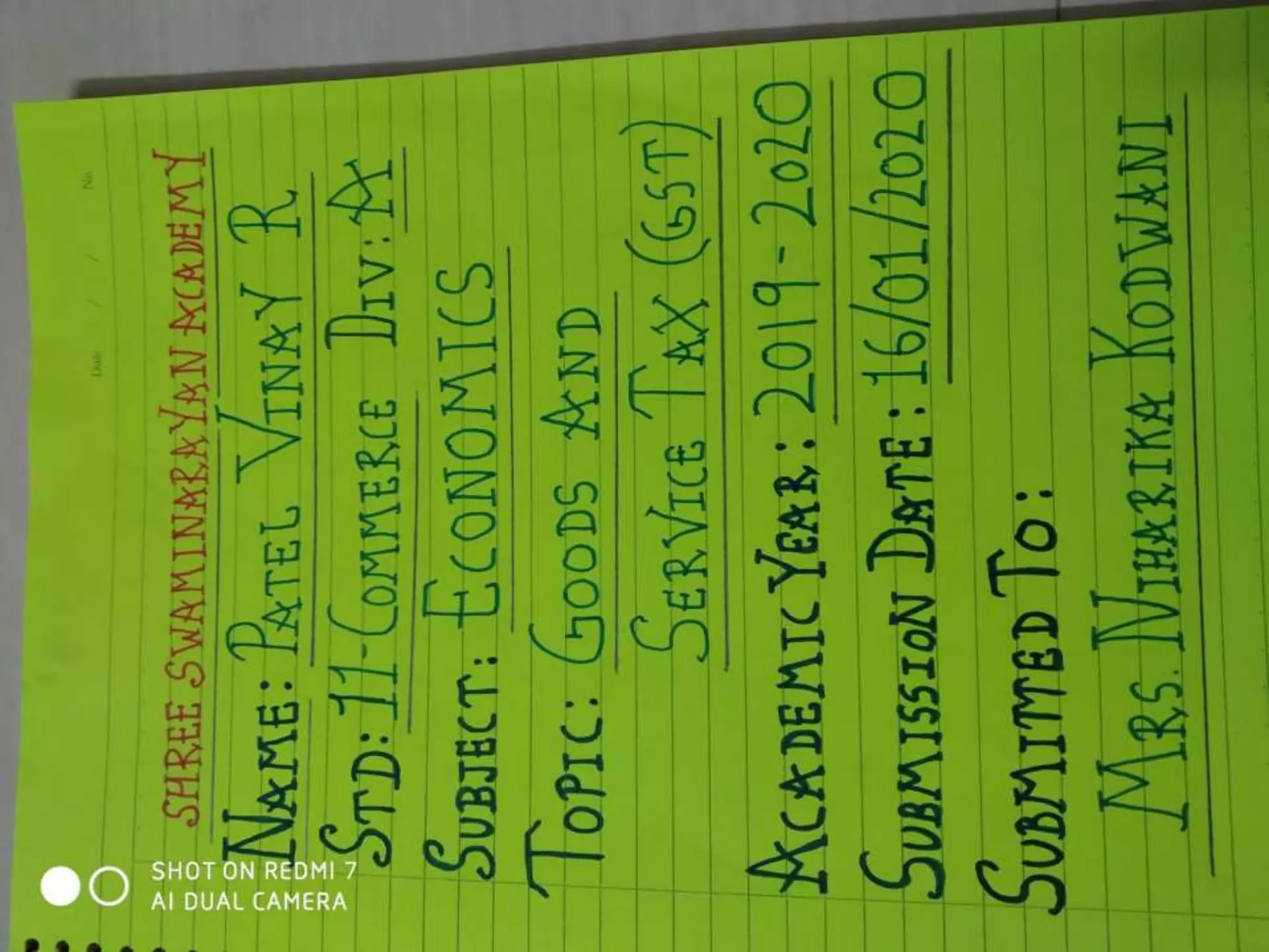 Eco project class 11 | PPTX