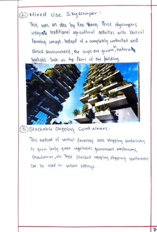 Eco Project class 12 on Vertical Farming. | PDF
