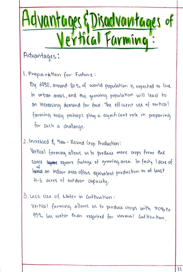 Eco Project class 12 on Vertical Farming. | PDF