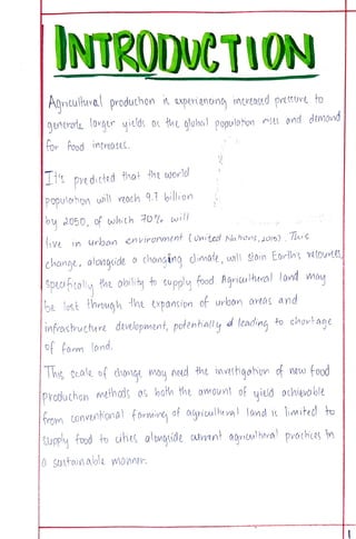 Eco Project class 12 on Vertical Farming. | PDF