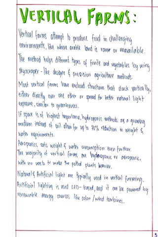 Eco Project class 12 on Vertical Farming. | PDF
