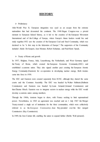 Project Report on European Union | DOCX