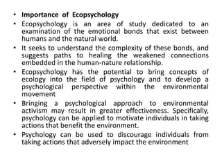 Ecopsychology | PPTX