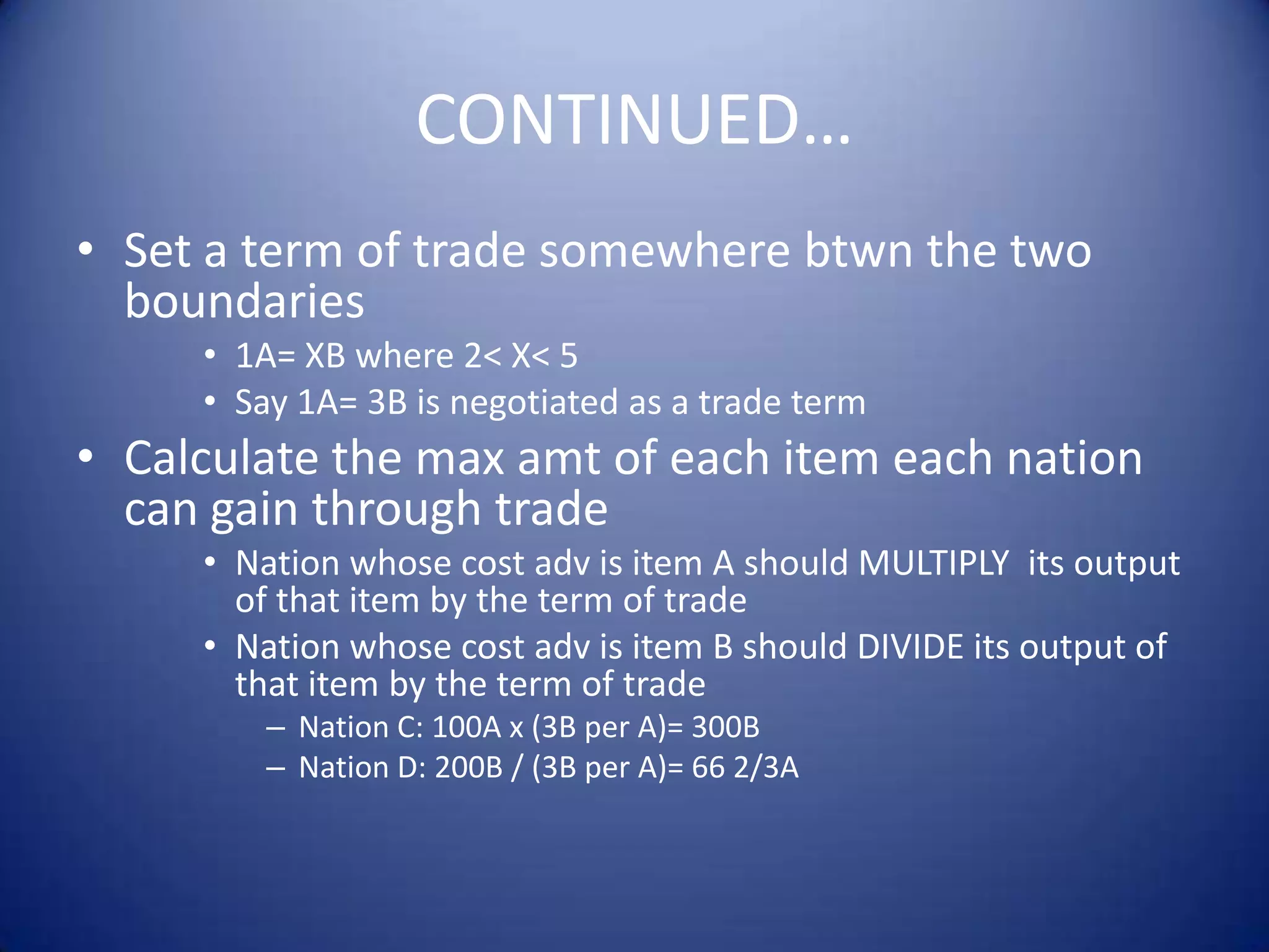 Terms of Trade | PPTX