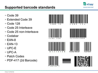 Oce e-Copy Barcode Recognition Services | PPT