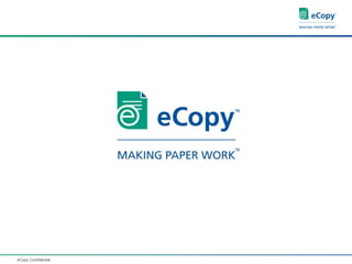 Oce e-Copy Barcode Recognition Services | PPT