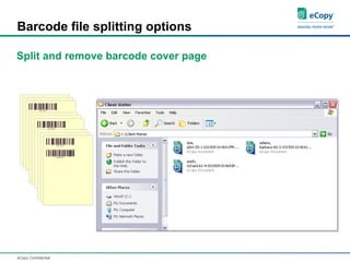 Oce e-Copy Barcode Recognition Services | PPT