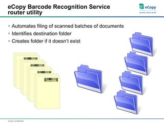 Oce e-Copy Barcode Recognition Services | PPT
