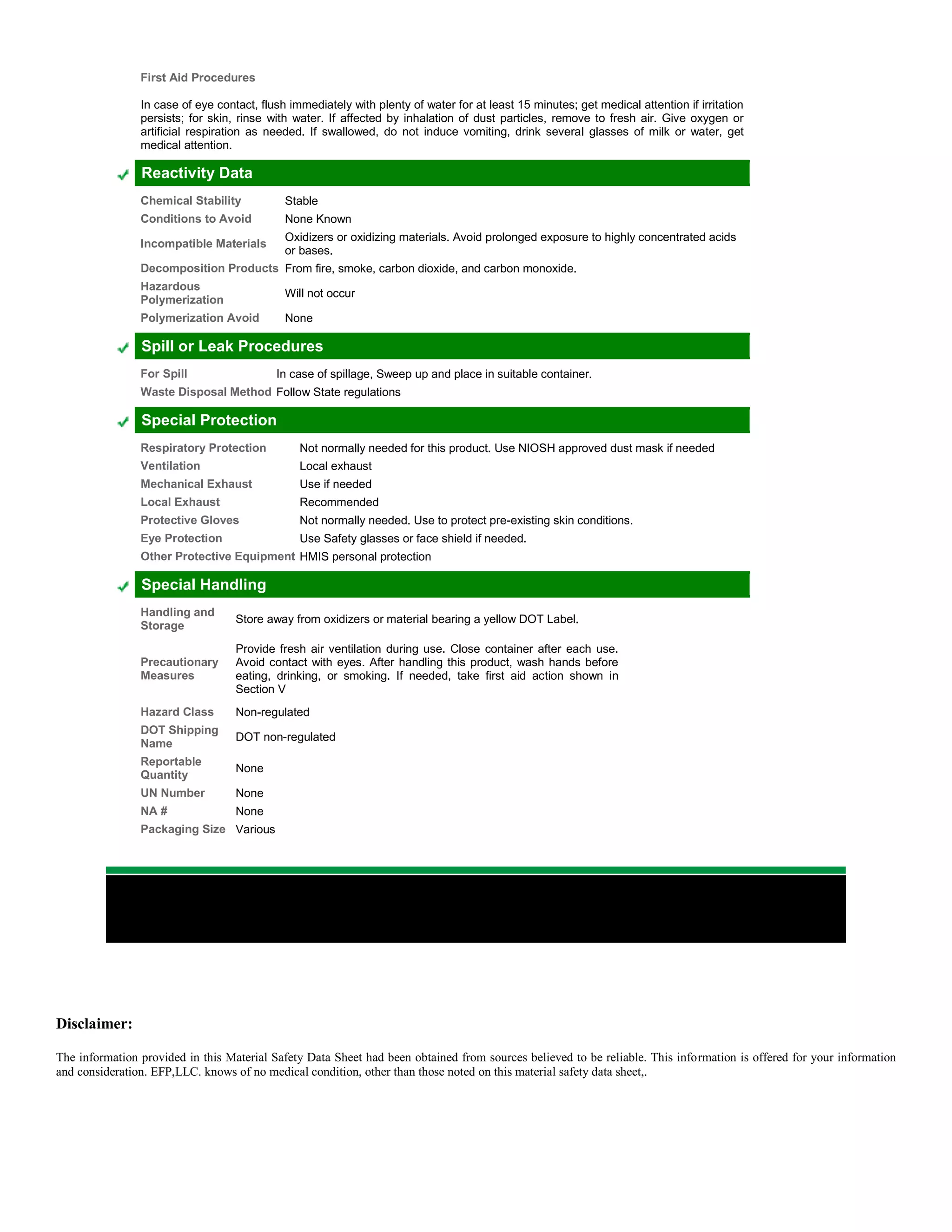 ECO Quik Sorb MSDS | DOC