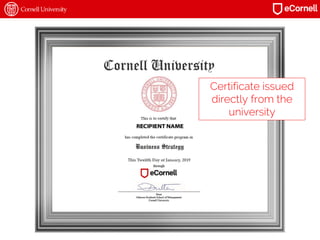 About eCornell Online Learning | PPTX