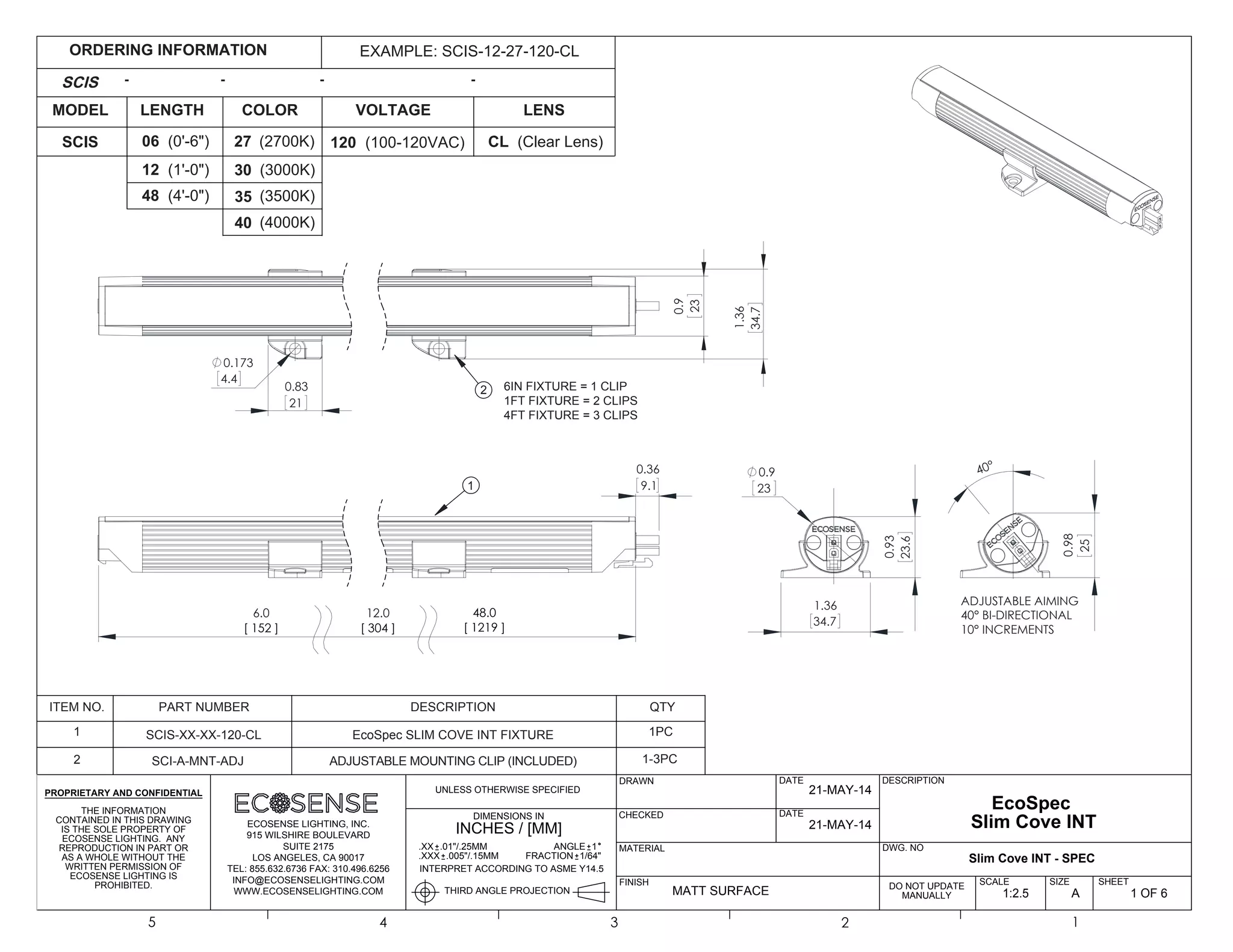 Ecosense new linear slim cove INT CAD Drawing | PPT