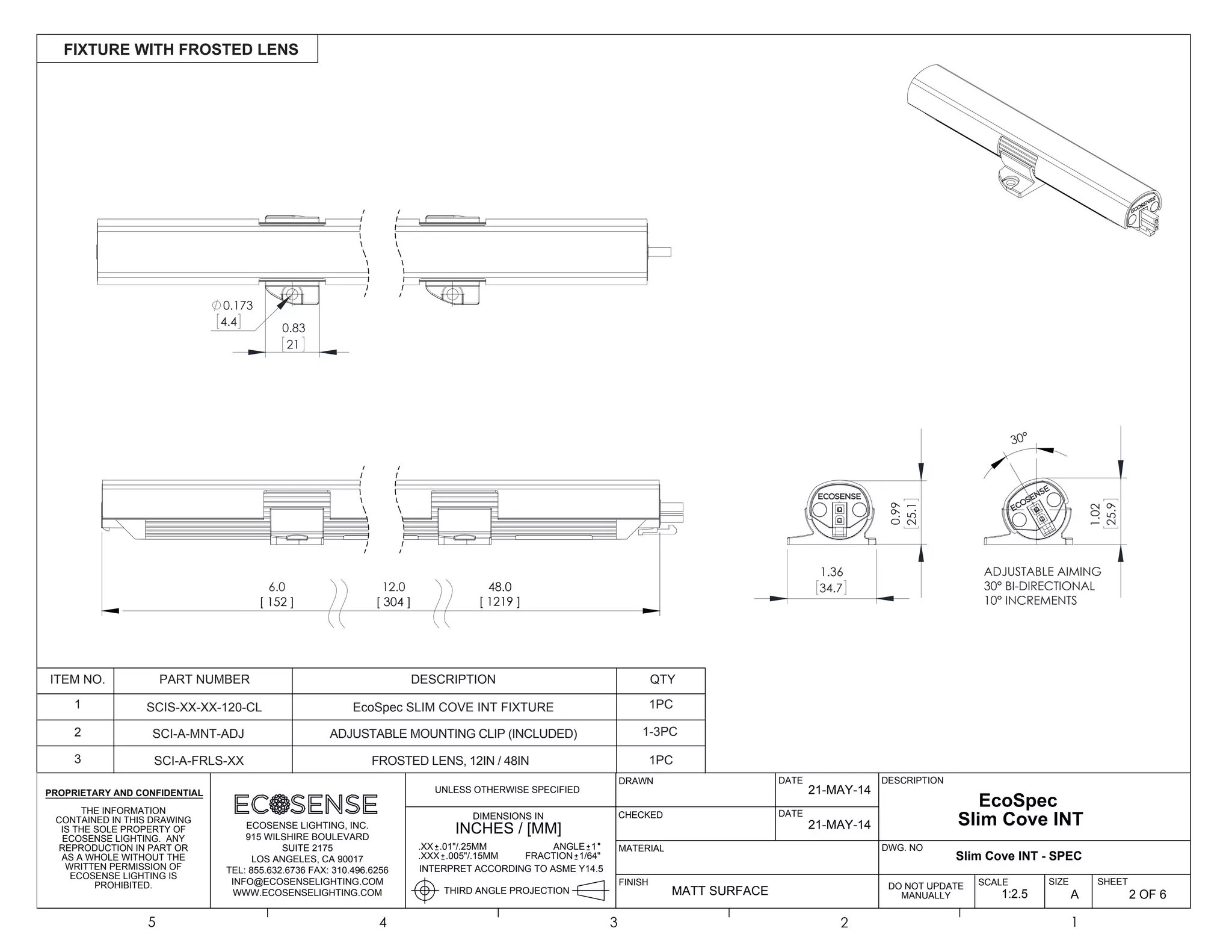 Ecosense new linear slim cove INT CAD Drawing | PPT