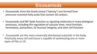Ecosinoids | PPTX