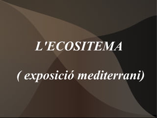 Ecosistema | ODP