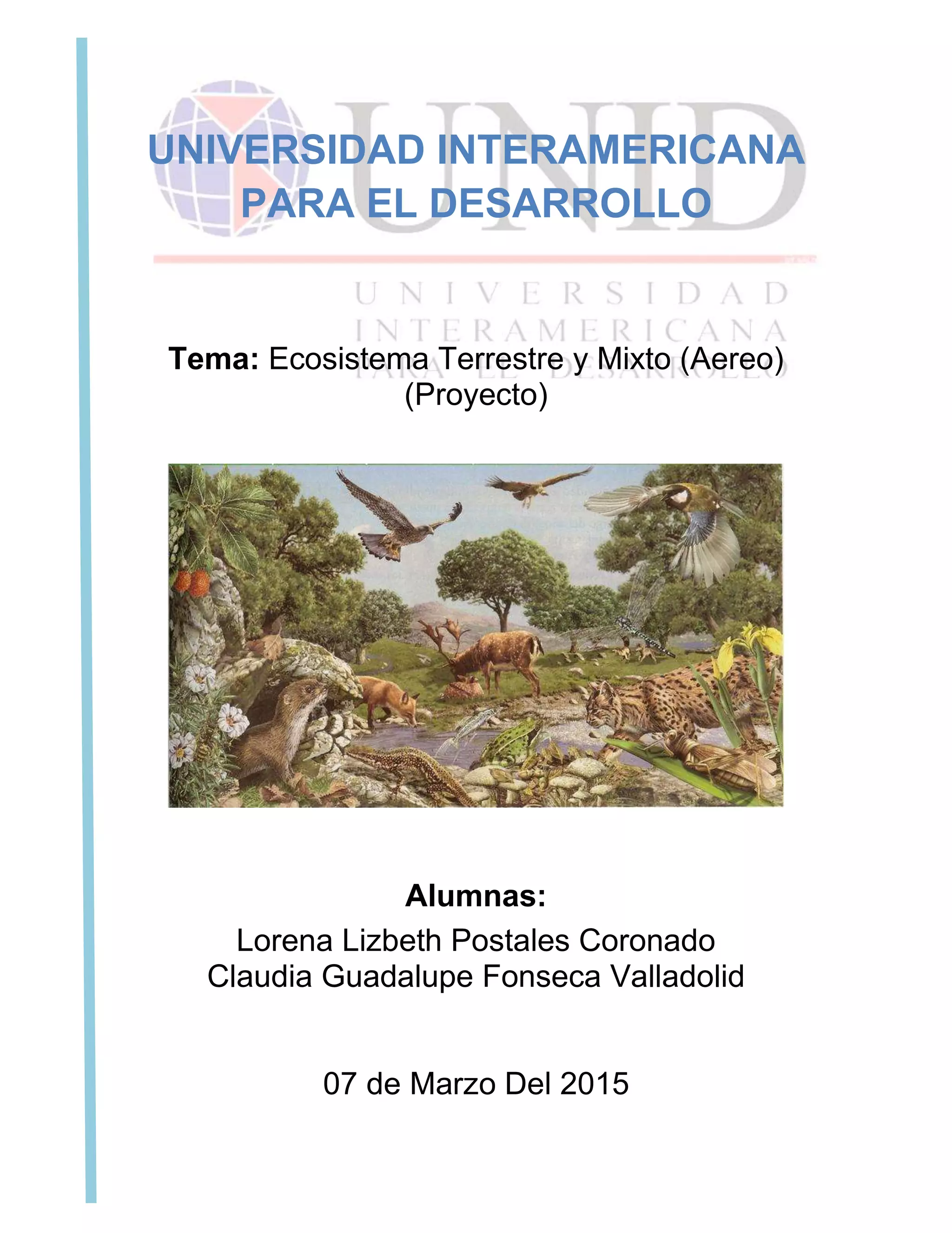 Ecosistema Terrestre y Mixto | DOCX | Biological Sciences | Science
