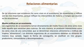 Los Ecosistemas Biología Ecología. Ecosistemas peruanos | PPTX