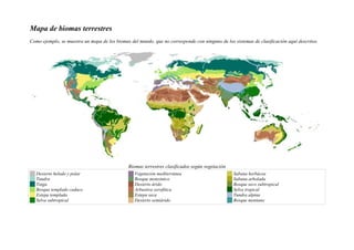 Ecosistemas del mundo | DOCX