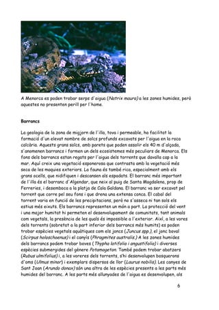 Ecosistemes de menorca | ODT