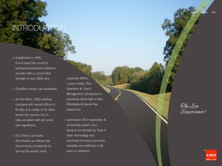 Ecos Mobility & Hospitality | PDF