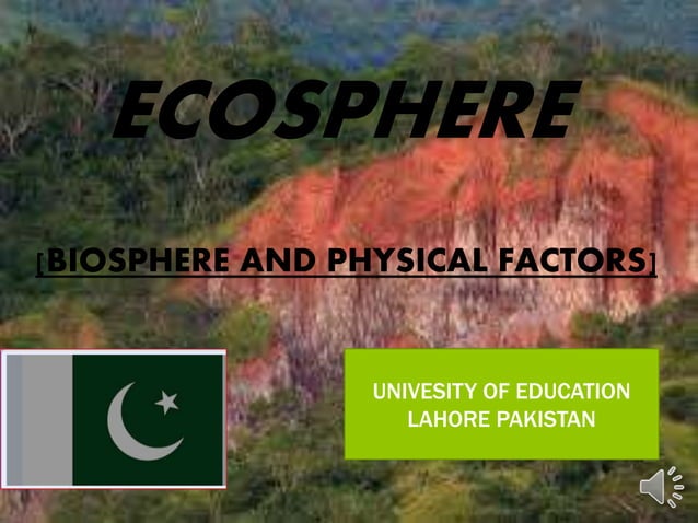 Ecosphere(biosphere) | PPTX | Geology | Science
