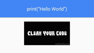 Ecossistema python | PPT