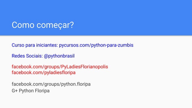 Ecossistema python | PPT