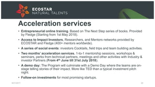 ECOSTAR The Nature Accelerator | PPTX