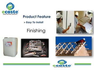 Wood polymer composite | Mineral Polymer Composite Boards | Ecoste | PPTX