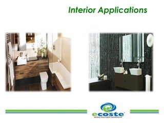 Wood polymer composite | Mineral Polymer Composite Boards | Ecoste | PPTX