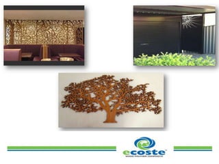 Wood polymer composite | Mineral Polymer Composite Boards | Ecoste | PPTX