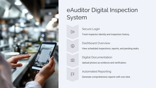 Ecosure Restaurant Inspection eAuditor Ensuring Quality Standards | PDF