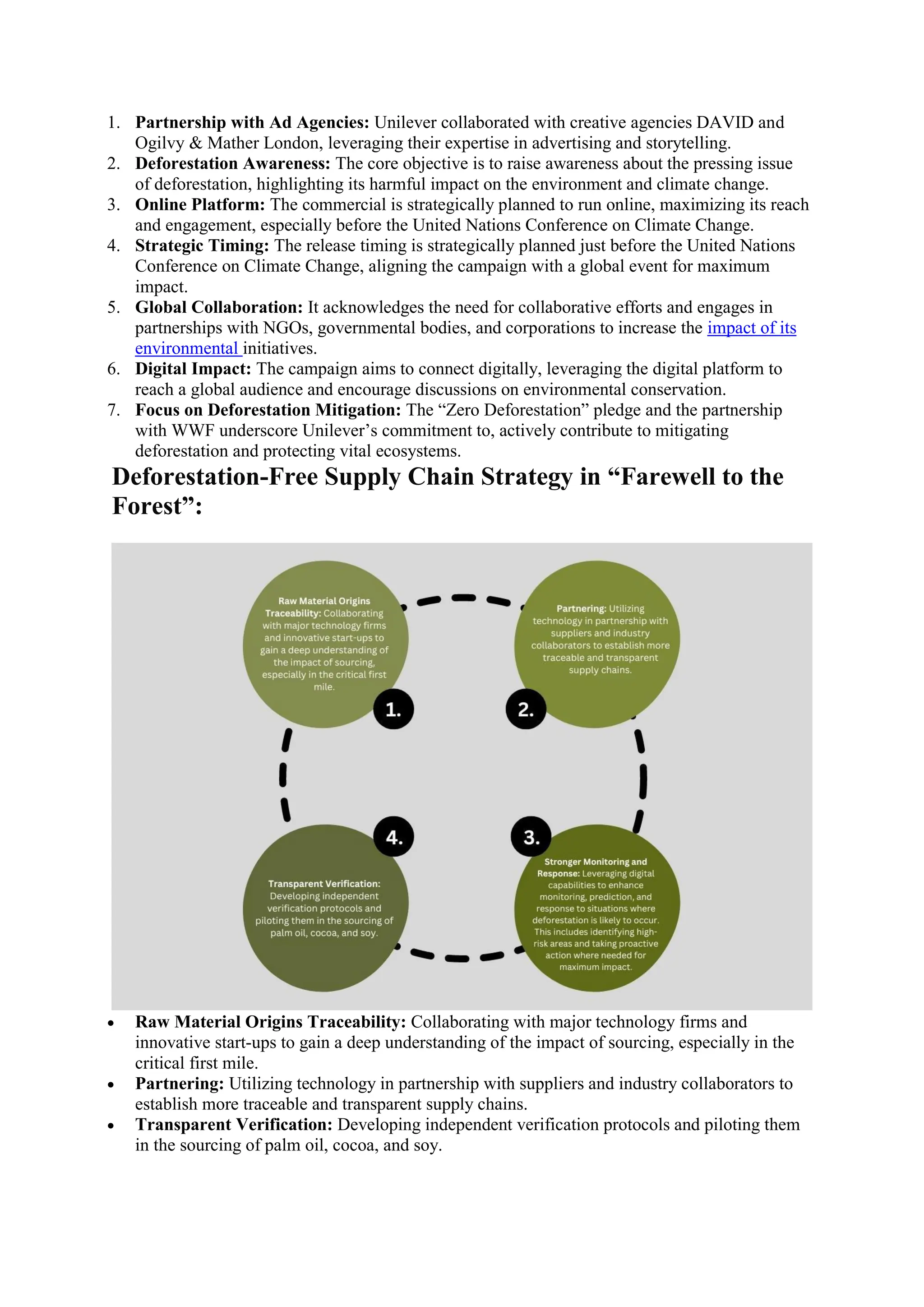 Farewell To The Forest: Unilever's CSR Commitment | Enterprise Wired | PDF