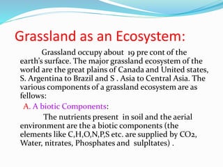 Ecosyestem structure and function | PPTX