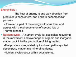 Ecosyestem structure and function | PPTX